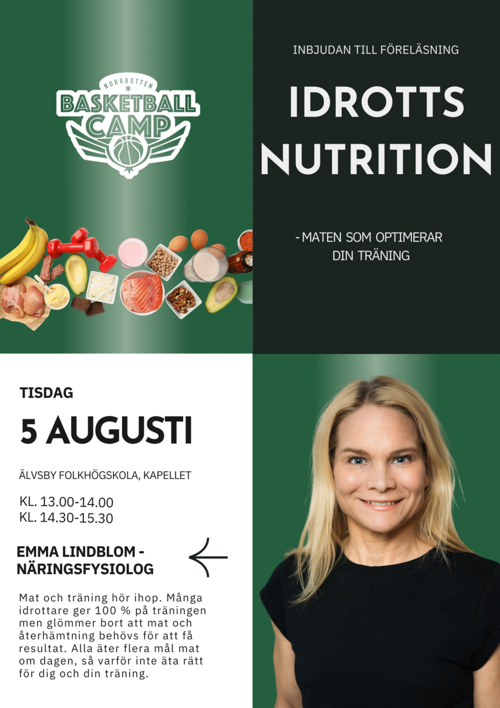 Idrottsnutrition - maten som optimerar din träning - Älvsby folkhögskola